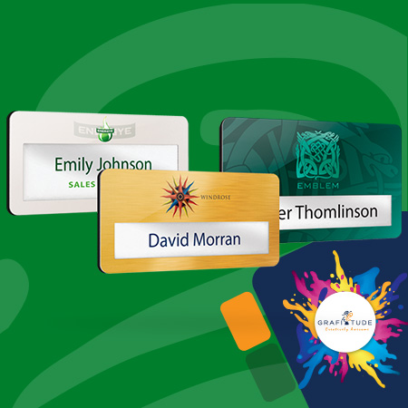 Name badges | Grafitude Design and Print